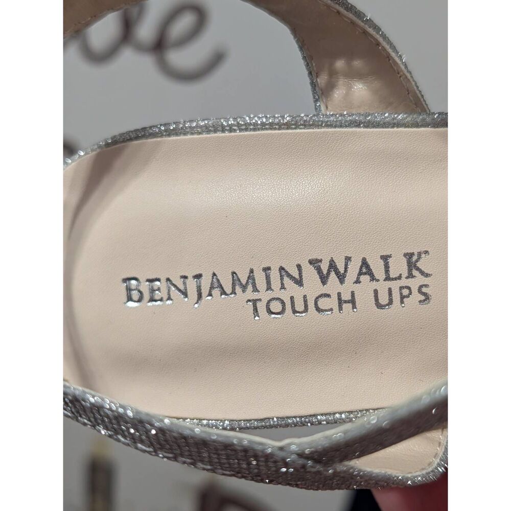 Touch Ups | Shoes | Touch Ups By Benjamin Walk Mae Silver Glitter Heels ...